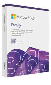 Microsoft 365 Family (One-Year Subscription; Up to 6 people) - Apple (IE)