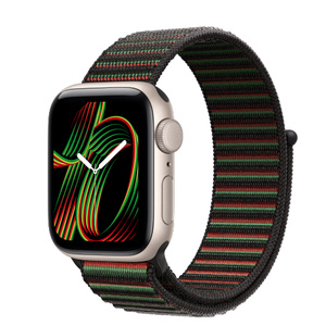 購買 Apple Watch SE 3 (GPS)；40 毫米星光色鋁金屬錶殼；Black Unity 運動手環 - Unity 之韻 ...