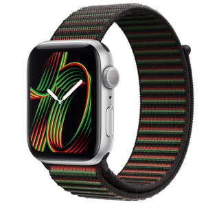 Buy Apple Watch SE GPS, 44-mm Silver Aluminium Case with Black Unity ...