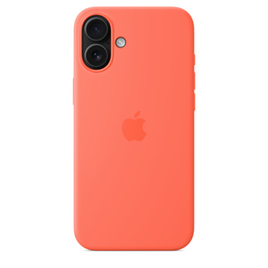 iPhone 16 Plus Silicone Case with MagSafe – Tangerine - Apple