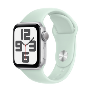 Buy Apple Watch SE GPS, 40-mm Silver Aluminium Case with Aquamarine ...