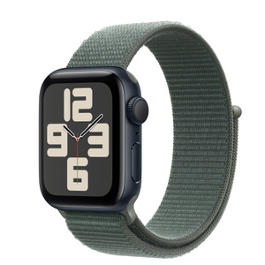 Buy Apple Watch SE GPS, 40mm Midnight Aluminium Case with Sage Sport ...
