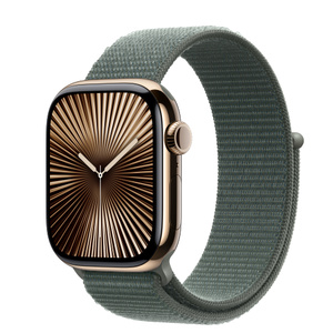 Buy Apple Watch Series 10 GPS + Cellular, 42mm Gold Titanium Case with ...