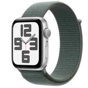 Buy Apple Watch SE GPS, 44mm Silver Aluminium Case with Sage Sport Loop ...