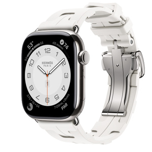 Buy Apple Watch Hermès Series 11 GPS + Cellular, 46mm Silver Titanium ...