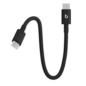 Beats USB‑C to USB‑C Woven Short Cable (20 cm / 8 in.) – Bolt Black - Apple
