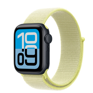 Buy Apple Watch SE 3 GPS, 40mm Midnight Aluminum Case with Neon Yellow ...