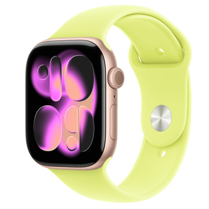 Buy Apple Watch Series 11 GPS, 46mm Rose Gold Aluminum Case with Neon ...