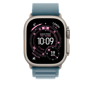 49mm Light Blue Alpine Loop - Large - Natural Titanium Finish ...