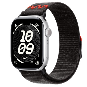 Apple Watch Series 11 GPS, 46 mm Aluminiumgehäuse Silber, Nike Sport ...