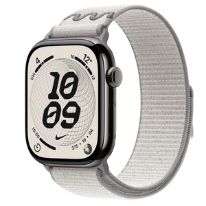 Buy Apple Watch Series 11 GPS + Cellular, 46mm Slate Titanium Case with Veiled Grey Nike Sport ...