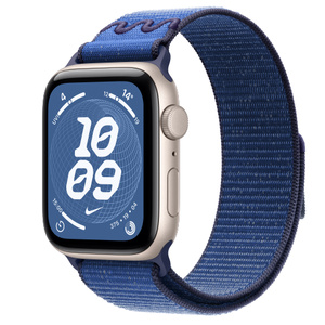 Buy Apple Watch SE 3 GPS, 44-mm Starlight Aluminium Case with Blue ...
