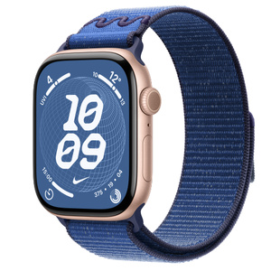 Buy Apple Watch Series 11 GPS, 46mm Rose Gold Aluminium Case with Blue ...