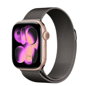 Buy Apple Watch Series 11 GPS, 42mm Rose Gold Aluminum Case with Slate ...