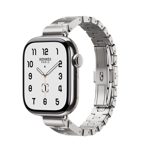 Acquista Apple Watch Hermès Series 11 GPS + Cellular, Cassa 42 mm in titanio color argento con ...