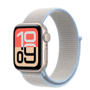 Buy Apple Watch SE 3 GPS, 40mm Starlight Aluminum Case with Blue Mist ...