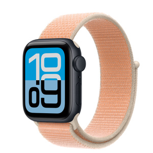 Buy Apple Watch SE 3 GPS, 40mm Midnight Aluminium Case with Cantaloupe ...