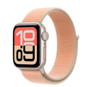 Buy Apple Watch SE 3 GPS, 40mm Starlight Aluminum Case with Cantaloupe ...