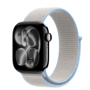 Buy Apple Watch Series 11 GPS, 42mm Jet Black Aluminum Case with Blue ...