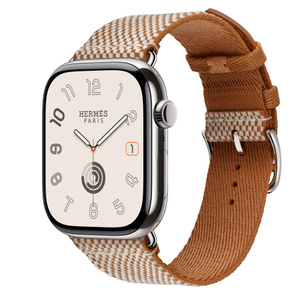 Buy Apple Watch Hermès Series 11 GPS + Cellular, 46mm Silver Titanium ...