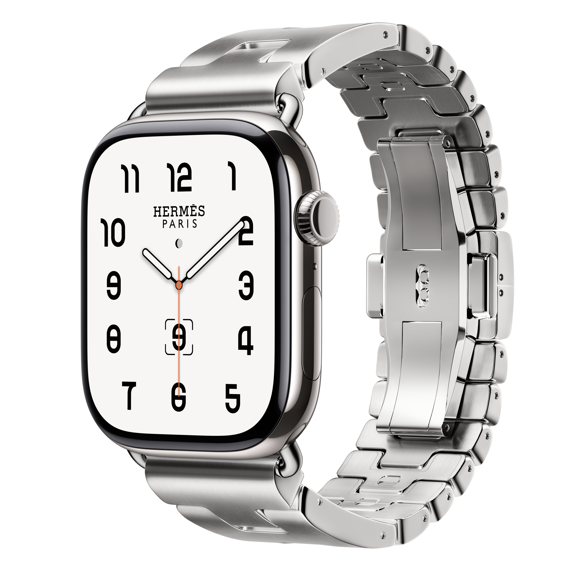 Buy Apple Watch Hermès Series 10 GPS + Cellular, 46mm Silver Titanium Case with Satiné Grand H ...
