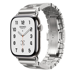 Acquista Apple Watch Hermès Series 11 GPS + Cellular, Cassa 46 mm in titanio color argento con ...