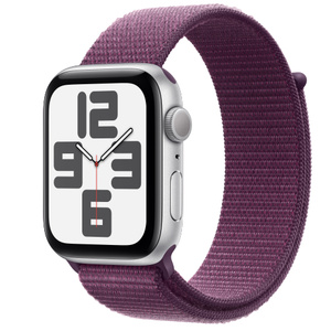 Buy Apple Watch SE GPS, 44-mm Silver Aluminium Case with Plum Sport ...