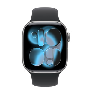 Buy Apple Watch Series 11 GPS, 42mm Space Grey Aluminium Case with Black Sport Band - S/M ...