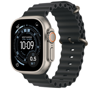 Apple Watch Ultra 3 GPS + Cellular, 49 mm Titangehäuse Natur, Ocean ...