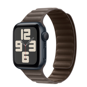 购买 Apple Watch SE (GPS)；40 毫米午夜色铝金属表壳；暗褐色磁力链式表带 - S/M - Apple (中国大陆)