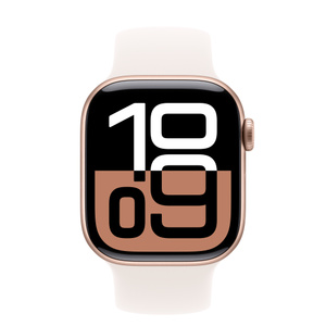 Buy Apple Watch Series 10 GPS, 42mm Rose Gold Aluminium Case with Light ...