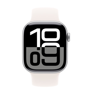Buy Apple Watch Series 10 GPS, 42mm Silver Aluminium Case with Light ...