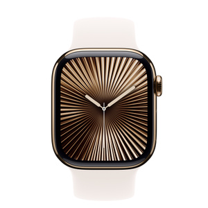 Buy Apple Watch Series 10 GPS + Cellular, 42mm Gold Titanium Case with ...