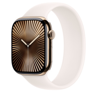 Buy Apple Watch Series 10 GPS + Cellular, 46mm Gold Titanium Case with ...