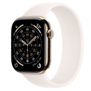 Buy Apple Watch Series 11 GPS + Cellular, 46mm Gold Titanium Case with ...