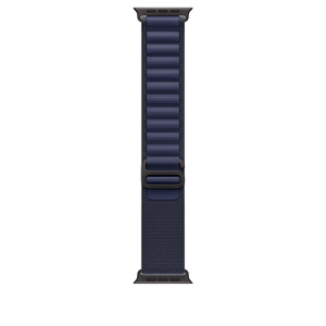 49mm Navy Alpine Loop - Large - Black Titanium Finish - Apple (SA)