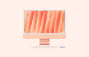 Buy iMac, 24-inch, M4 Chip, 8-core CPU, 8-core GPU, Orange, Stand, 16GB ...