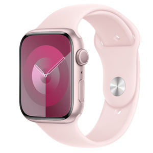 Buy Apple Watch Series 9 GPS, 45mm Pink Aluminium Case with Light Pink ...