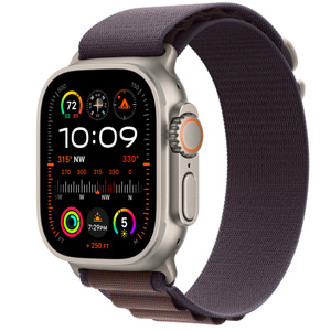 Apple Watch Ultra 2 GPS + Cellular, 49 mm Titan­gehäuse, Alpine Loop ...