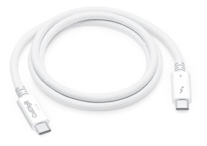 CalDigit Thunderbolt 4 (USB‑C) Pro Cable (1m) - White - Apple (UK)