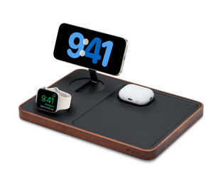 Carregador sem fios 3 em 1 Nimble Valet - Preto - Empresas - Apple (PT)