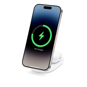 Belkin BoostCharge 2-in-1 Magnetic Foldable Charger - White - Apple (UK)