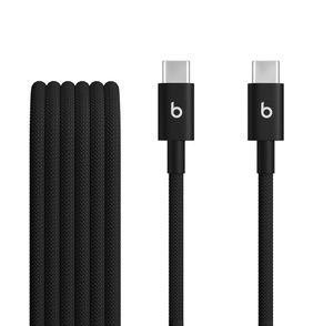 Coffret de deux câbles tissés USB-C vers USB-C de Beats – Noir intense ...