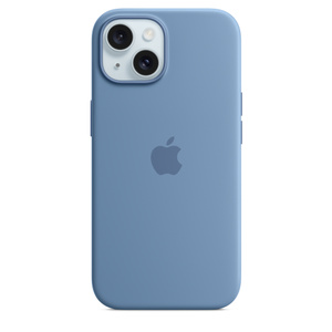 iPhone 15 Silicone Case with MagSafe - Winter Blue - Apple (IN)
