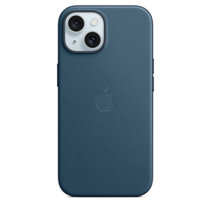 iPhone 15 FineWoven Case with MagSafe - Pacific Blue - Apple (UK)