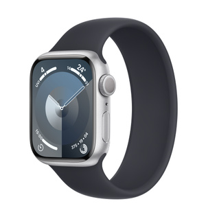 Buy Apple Watch Series 9 GPS, 41mm Silver Aluminium Case with Midnight ...