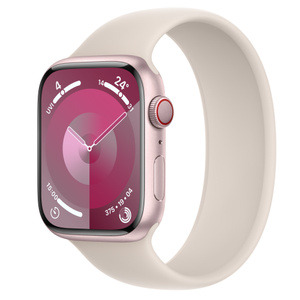 Buy Apple Watch Series 9 GPS + Cellular, 45mm Pink Aluminium Case with ...