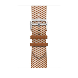 Apple Watch Hermès - 45mm Gold/Écru Toile H Single Tour - Apple (UK)