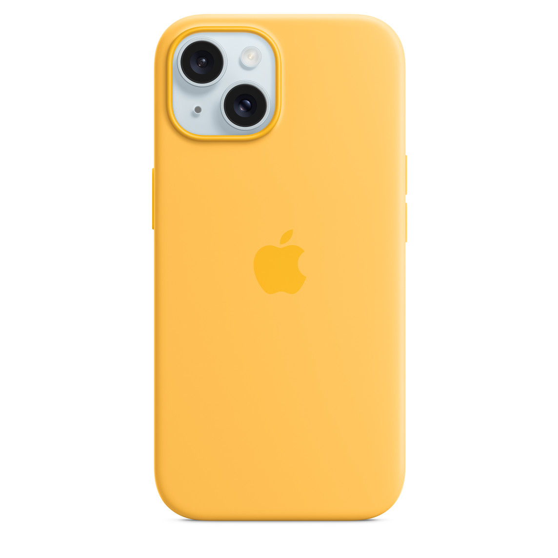Funda de silicona con MagSafe para el iPhone 15 - Amarillo solar ... Funda de silicona con MagSafe para el iPhone 15 - Amarillo solar ...