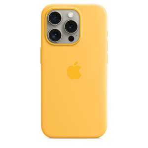 iPhone 15 Pro Silicone Case with MagSafe - Sunshine - Apple (IE)